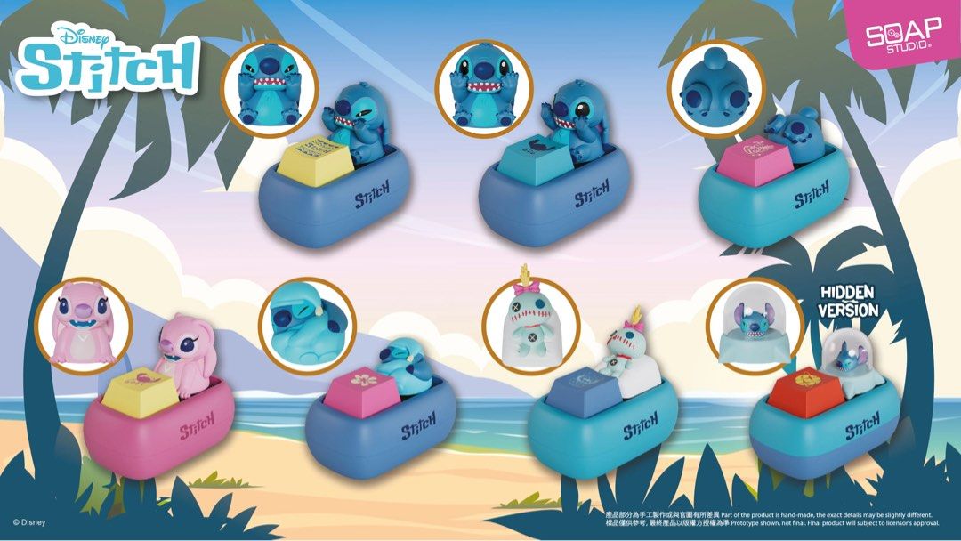 Stitch Keycap Blind Box Fingertip Clicker Keychain Accessory Decor ...