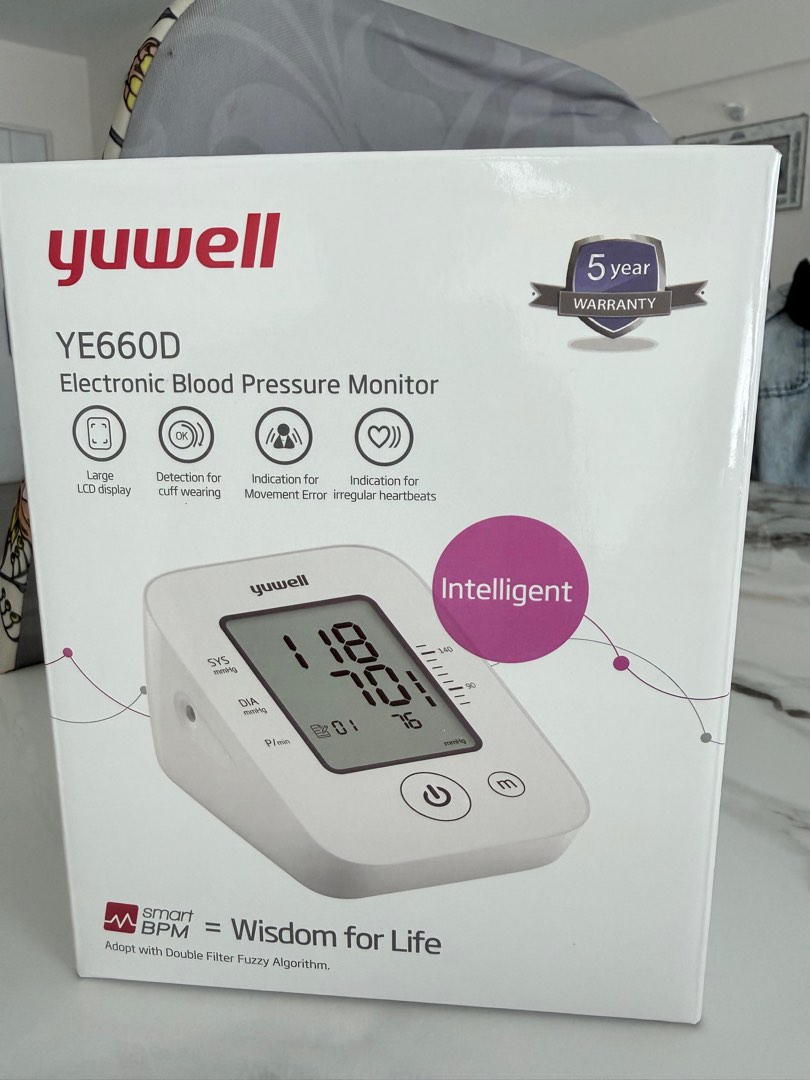 Yuwell YE660D Electronic Blood Pressure Monitor, Health & Nutrition ...