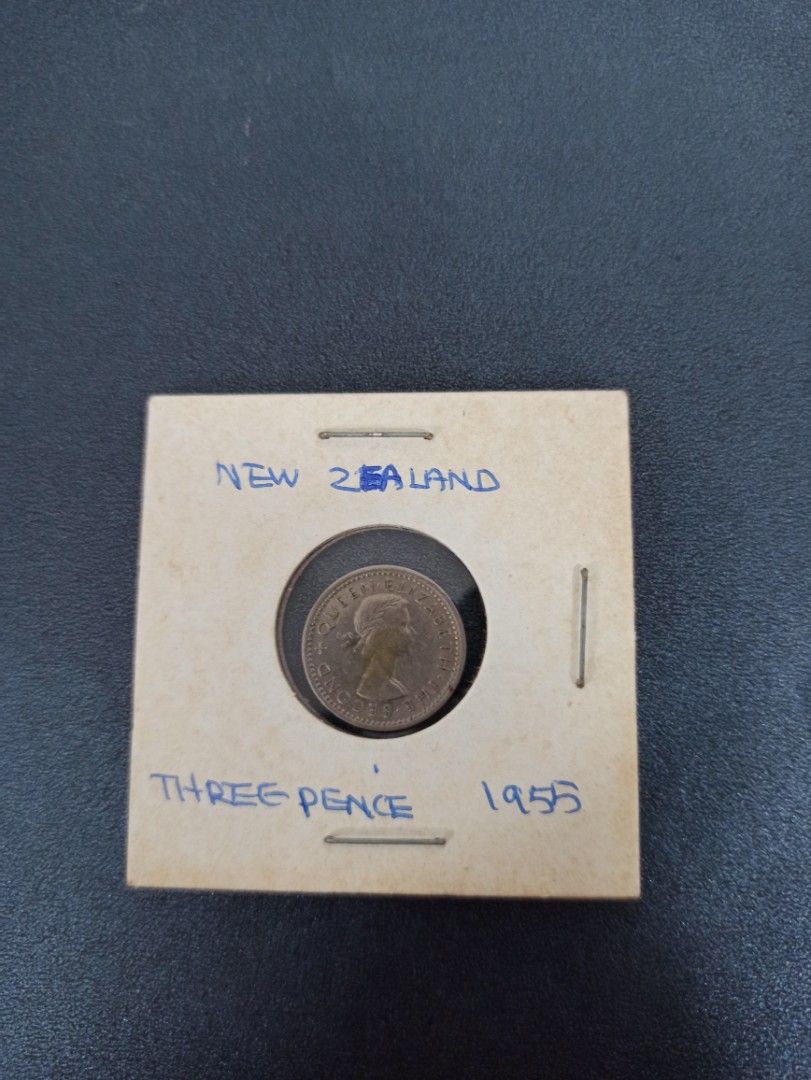 1955 New Zealand Three Pence Coin, Hobbies & Toys, Memorabilia ...