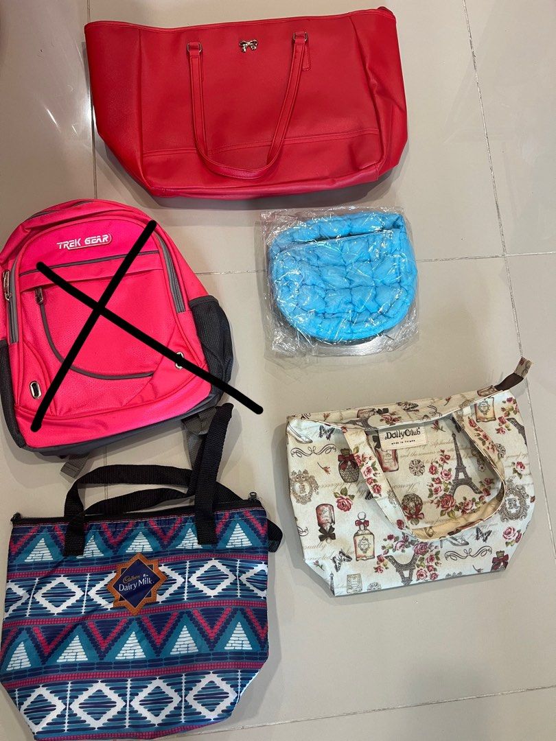 4 Bags Bundle for RM15, Women's Fashion, Bags & Wallets, Tote Bags on ...