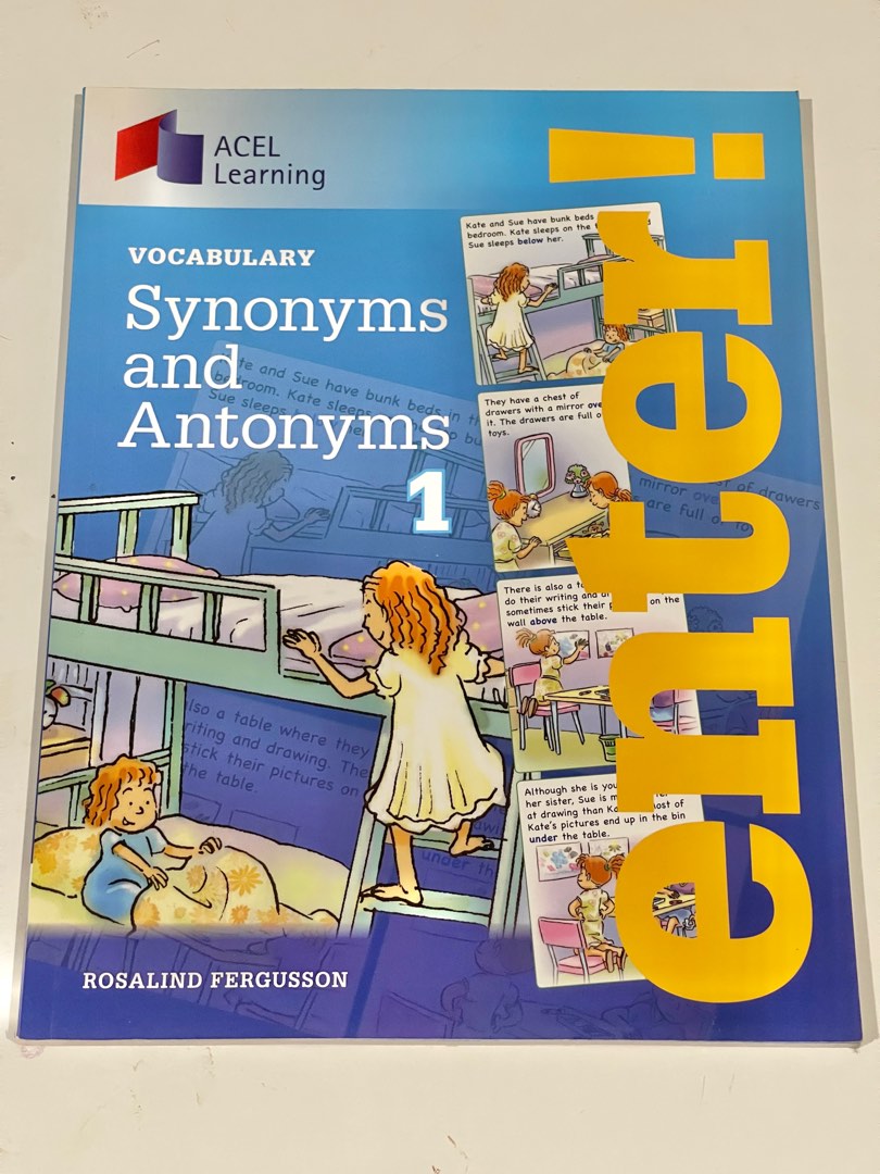 ACEL Learning Vocabulary Book: Synonyms and Antonyms 1, Hobbies & Toys ...