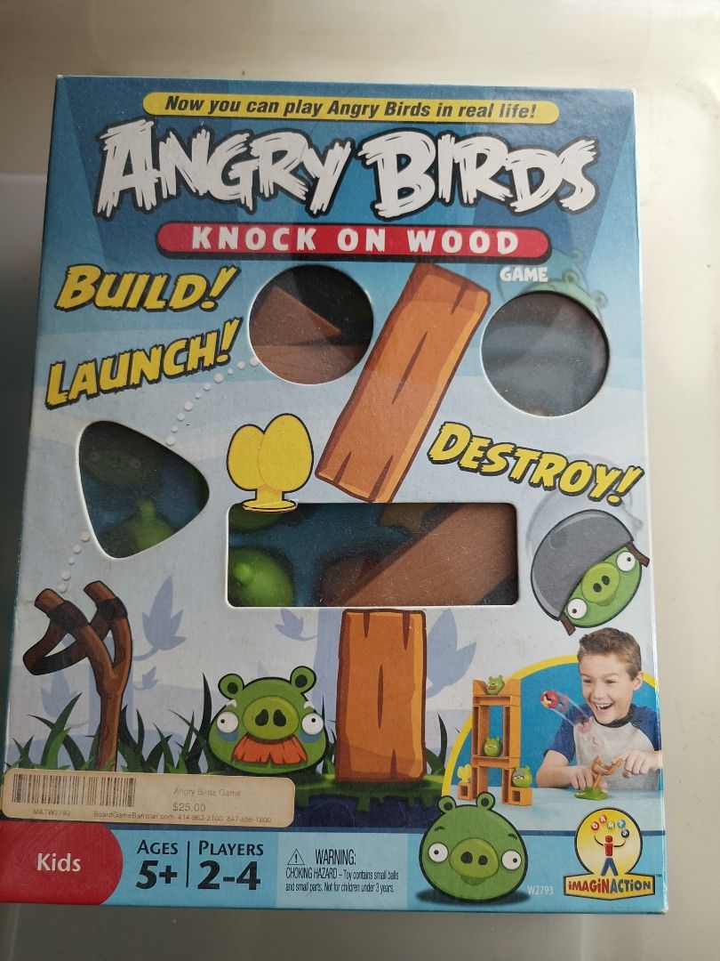 Angry Birds knock on wood, Hobbies & Toys, Toys & Games on Carousell