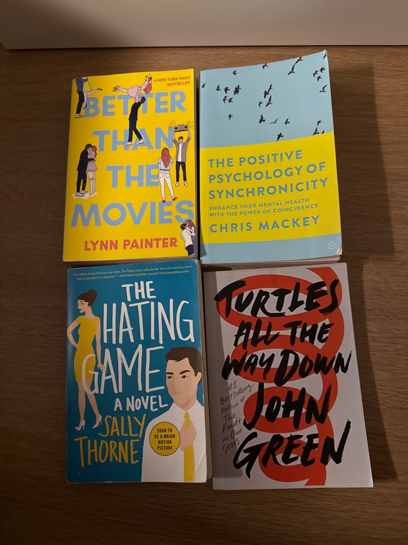 Assorted Books - The Hating Game, Turtles All The Way Down, Better than ...