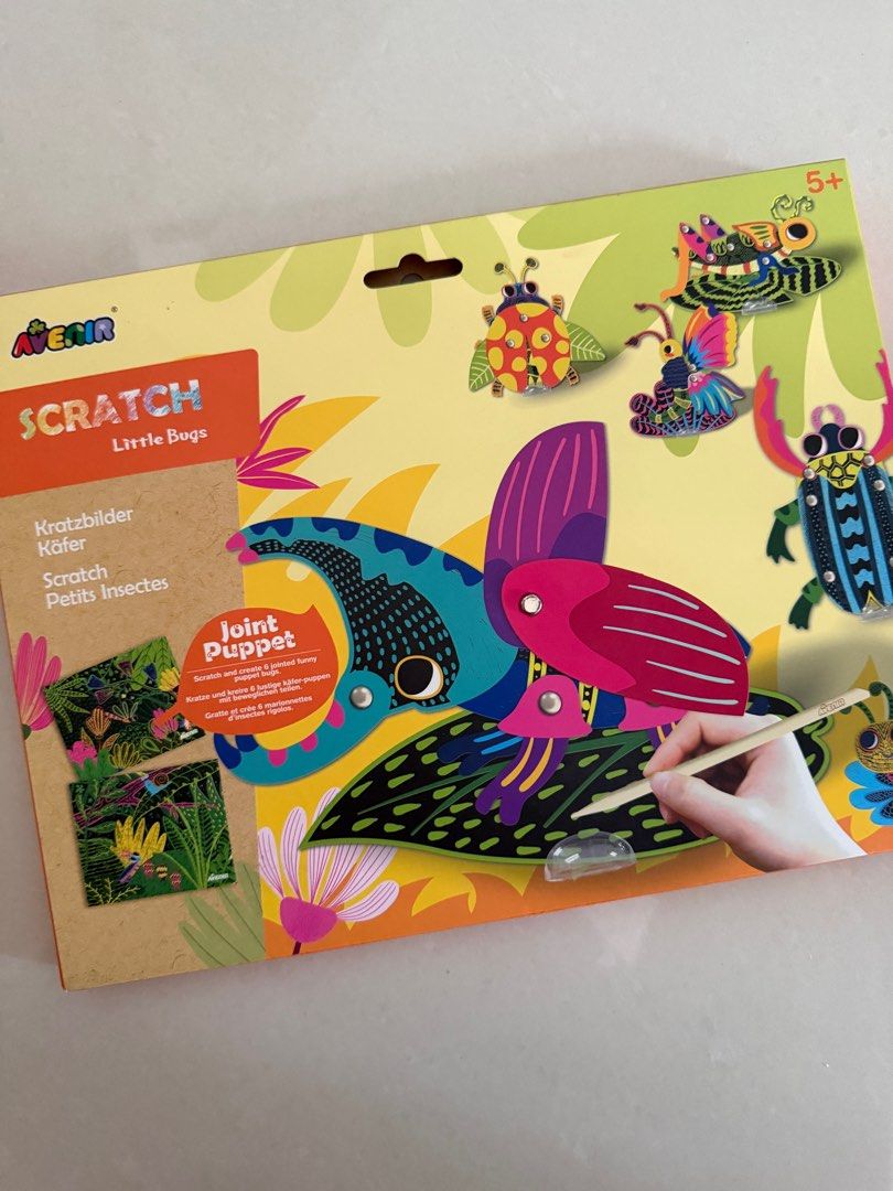 Avenir Scratch Little Bugs Joint Puppet Kit, Hobbies & Toys, Toys ...