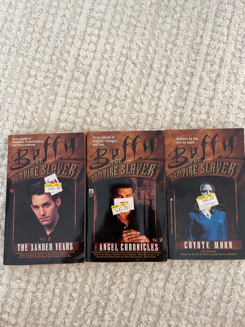 Buffy the Vampire Slayer Books - The Xander Years, Angel Chronicles ...