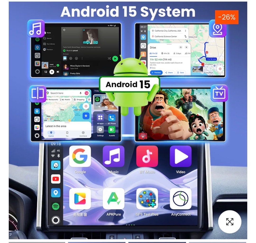 Carlinkit TBox Ai box Ultra 2 8+128GB Android 15, Car Accessories ...