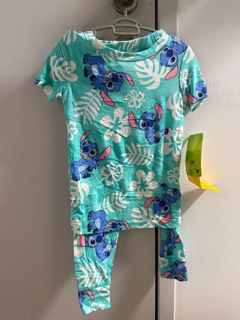 Disney Stitch Pajamas, Babies & Kids, Babies & Kids Fashion on Carousell