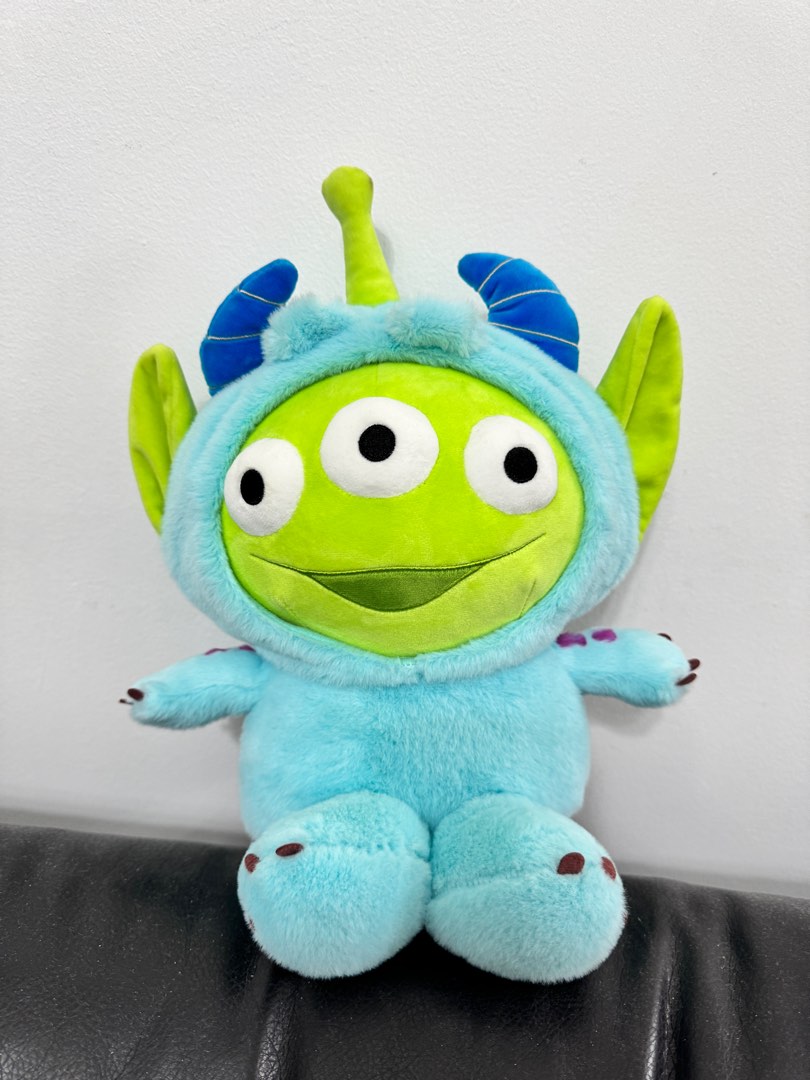 Disney Toy Story Three Eye Alien Plush Toy in Sulley Costume, Hobbies ...