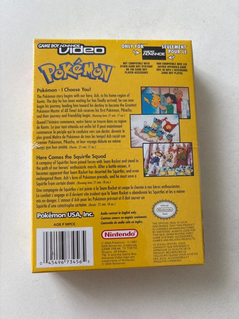 Game Boy Advance Video: Pokemon - I Choose You!, Video Gaming, Video ...