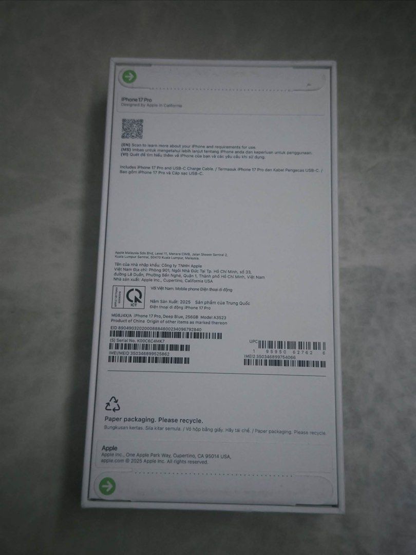 iPhone 17 Pro 256GB Deep Blue, Mobile Phones & Gadgets, Mobile Phones ...