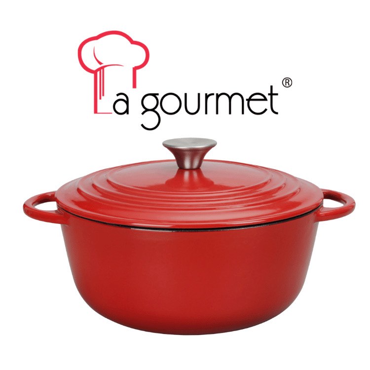 La Gourmet Cast Iron Stew Pot Set, Furniture & Home Living, Kitchenware ...