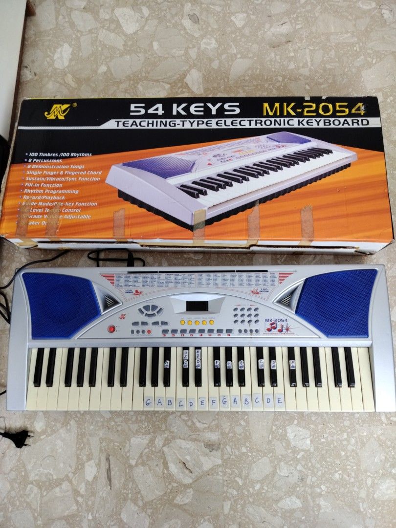 MK-2054 54 Keys Teaching Electronic Keyboard, Hobbies & Toys, Musical ...
