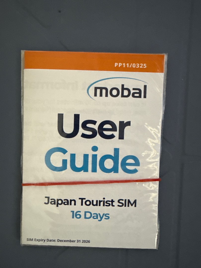 Mobal Japan Tourist SIM - 16 Days, Mobile Phones & Gadgets, Mobile ...