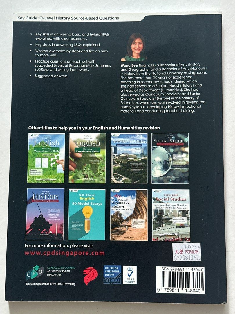 O-Level History Source-Based Questions Textbook, Hobbies & Toys, Books ...