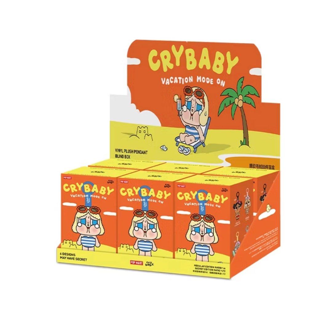 Pop Mart Crybaby Vacation Mode On Blind Box, Hobbies & Toys, Toys ...