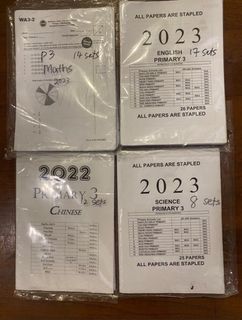 2022 Primary 4 & 5 Maths & English Assessment Papers and files, Hobbies ...