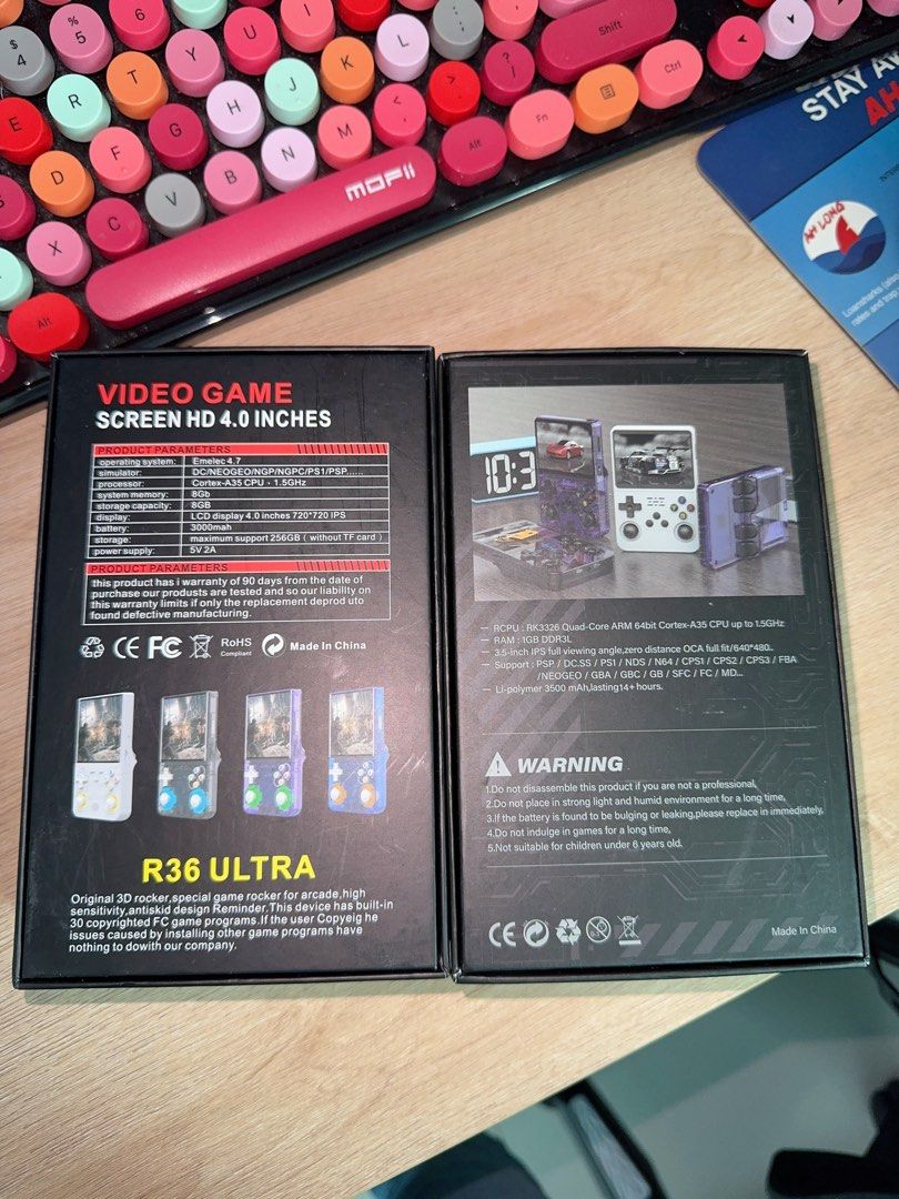 R36 Ultra & R36S Handheld Game Consoles, Video Gaming, Video Game ...