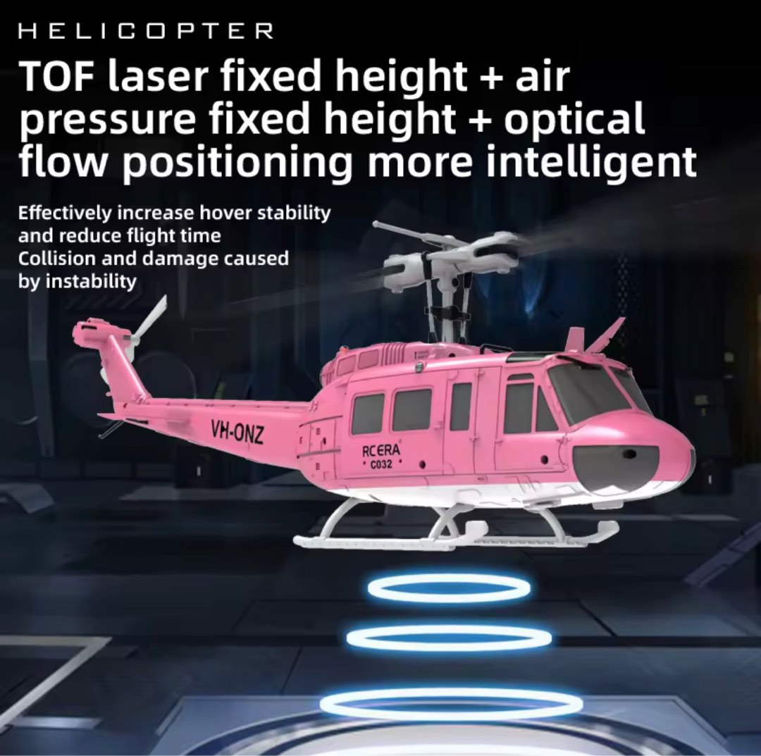 RC Helicopter 2.4G 6-Aixs Gyroscope 6CH Altitude Hold Optical Flow ...