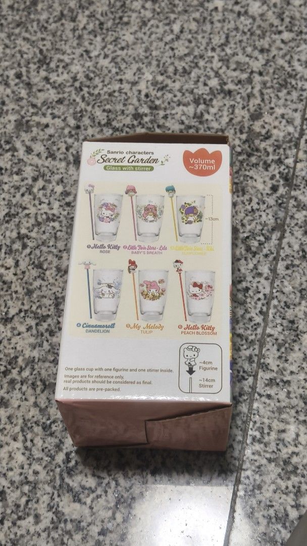Sanrio Secret Garden Glass - Twin Star Lala, Hobbies & Toys, Toys ...