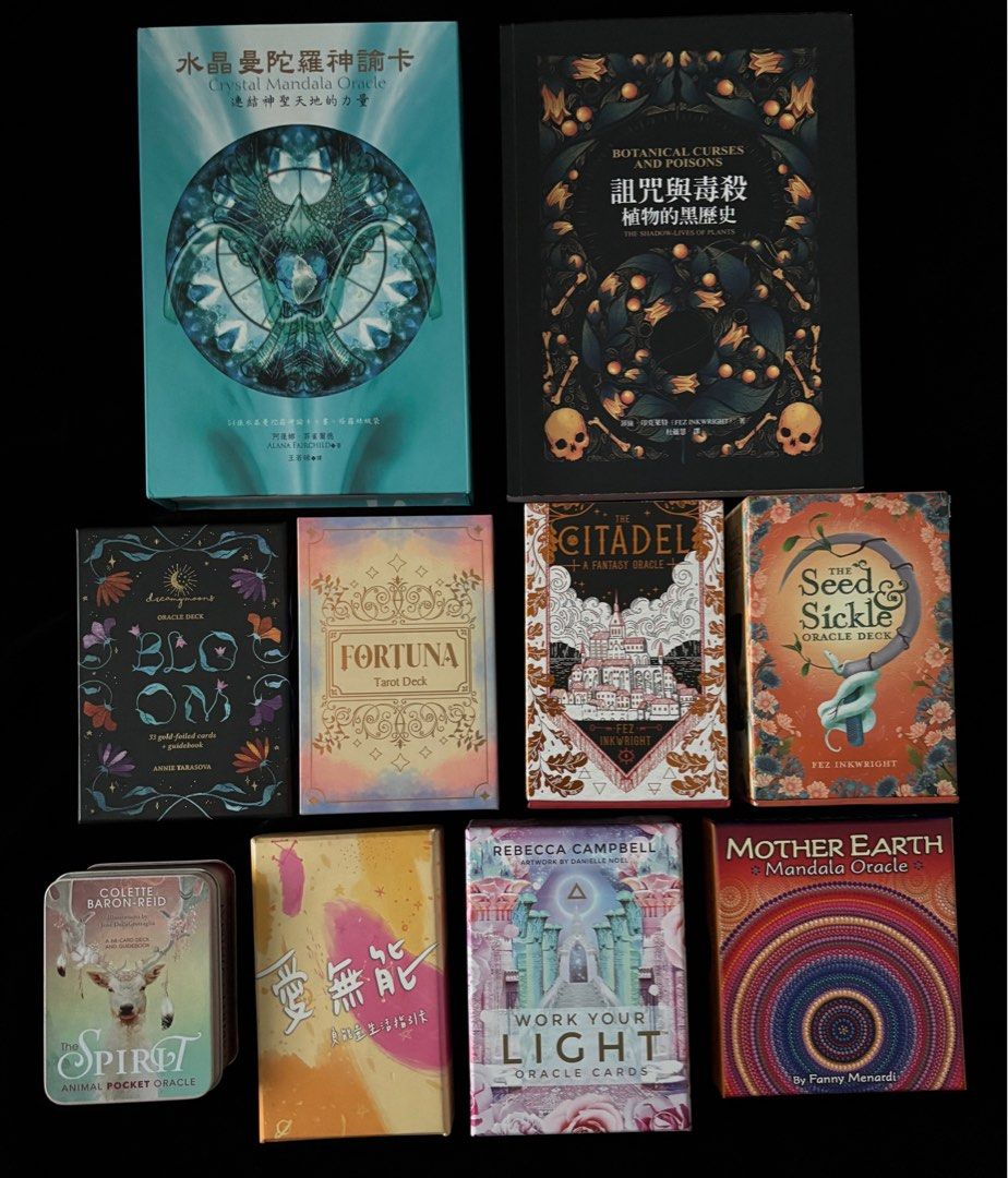 塔羅/神諭卡｜水晶曼陀羅神諭卡+Seed &Sickle Oracle+ Citadel Oracle+Fortuna tarot+Bloom ...