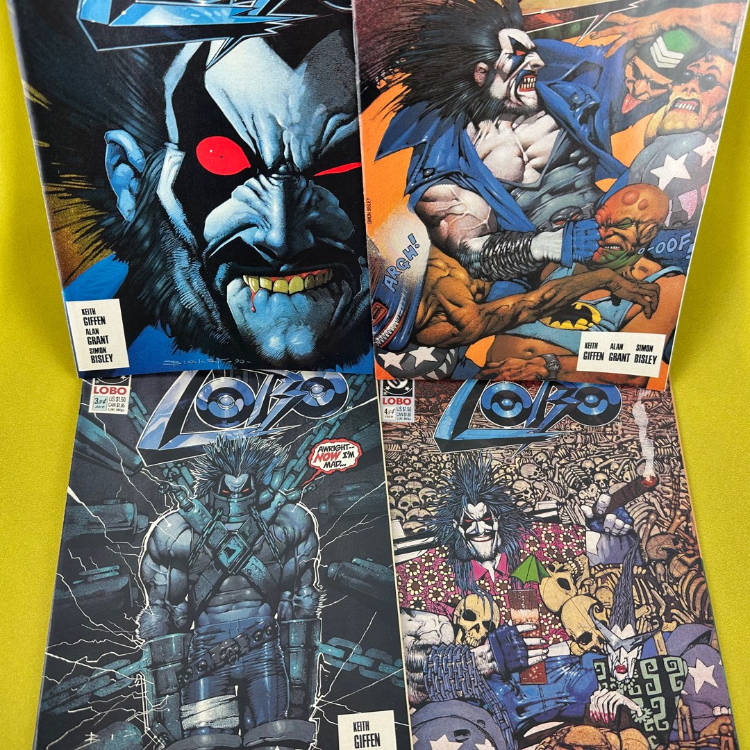 Set of 4 DC Comics Lobo #1 # 2 # 3 #4 1990 Simon Bisley, Hobbies & Toys ...