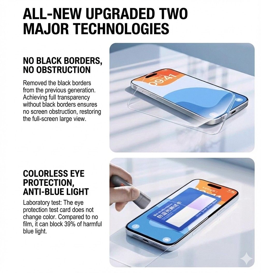 [BNIB] 2 Pcs of TORRAS Borderless/Bezel-less Eye-Protection (Anti-Blue ...