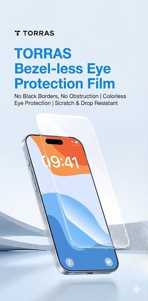 [BNIB] 2 Pcs of TORRAS Borderless/Bezel-less Eye-Protection (Anti-Blue ...