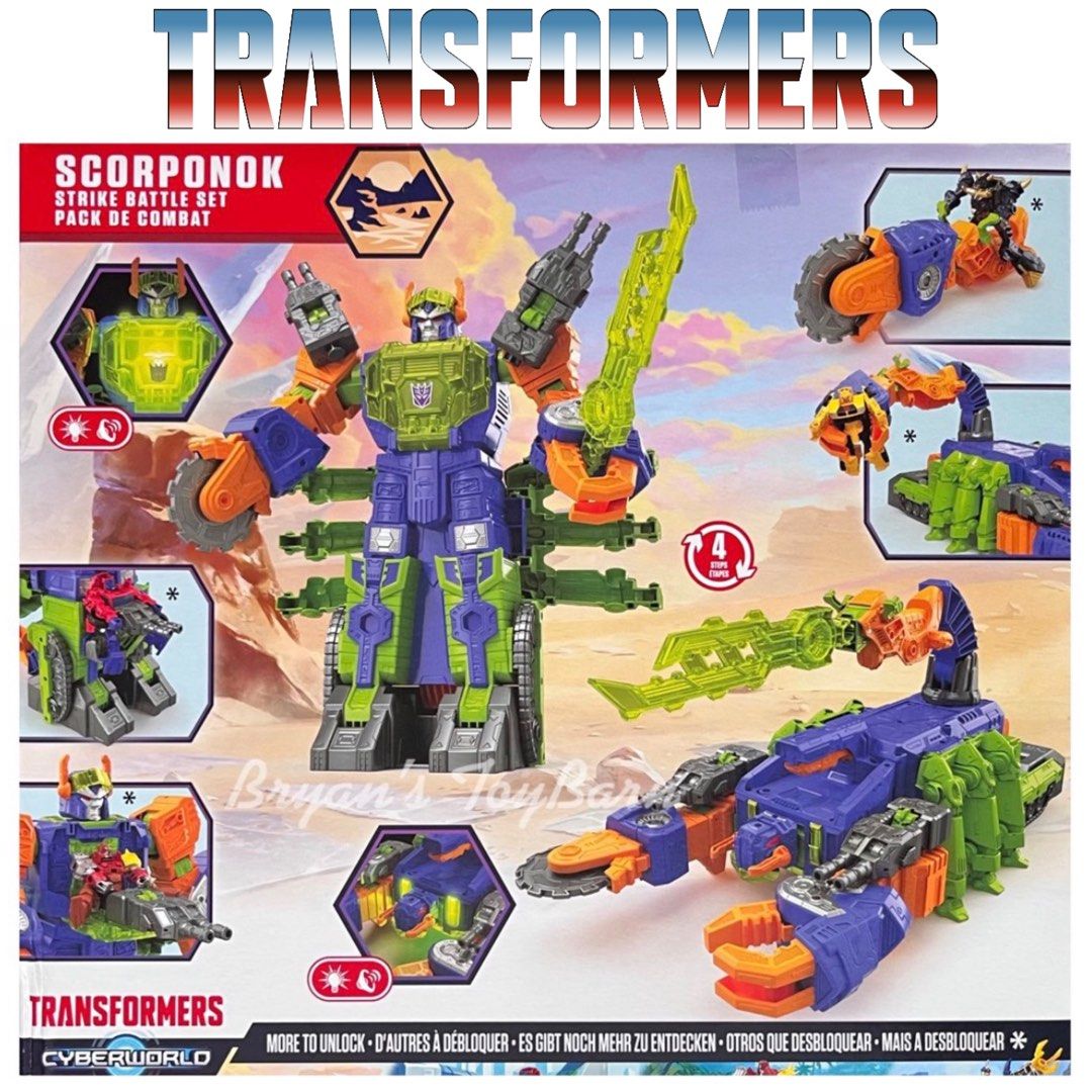 Transformers Cyberworld Scorponok Strike Battle with Electronic Light ...