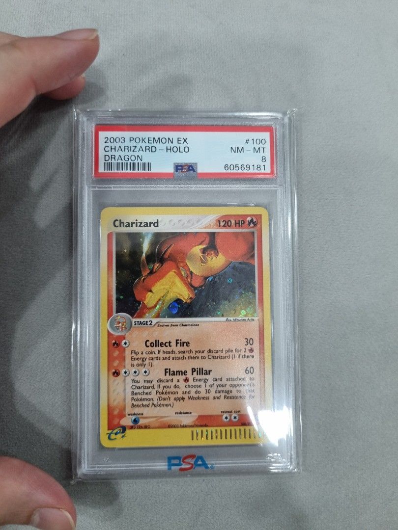2003 Pokemon EX Charizard Holo Dragon PSA 8, Hobbies & Toys, Toys ...