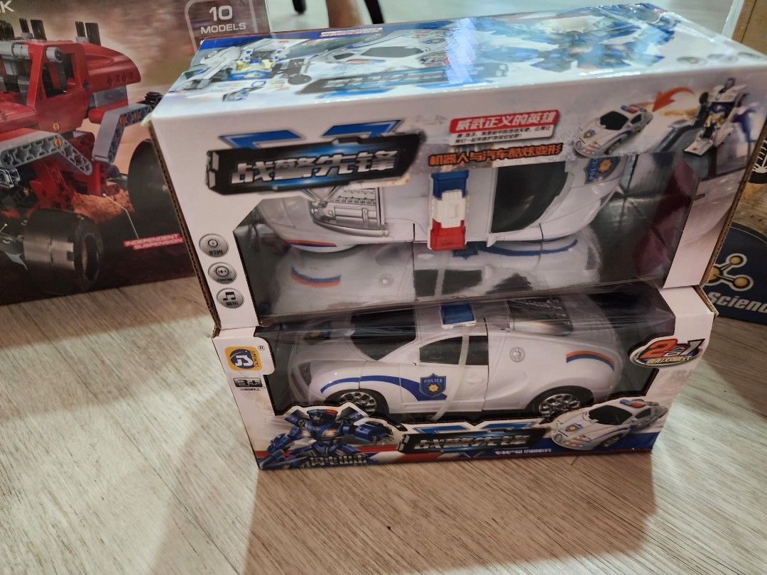 2-in-1 Transformer Police Car Toy, Hobbies & Toys, Toys & Games on ...