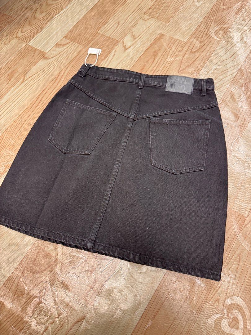 🖤 Sandro Paris Black Denim Skirt｜High Waist｜Slim Fit 👗 , Women's ...