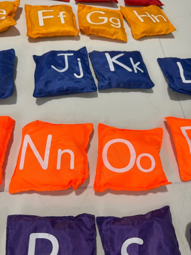 A to Z Learning Alphabet Bean bags, Hobbies & Toys, Toys & Games on ...