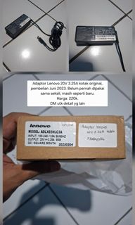 Adaptor lenovo Dijual | Carousell Indonesia
