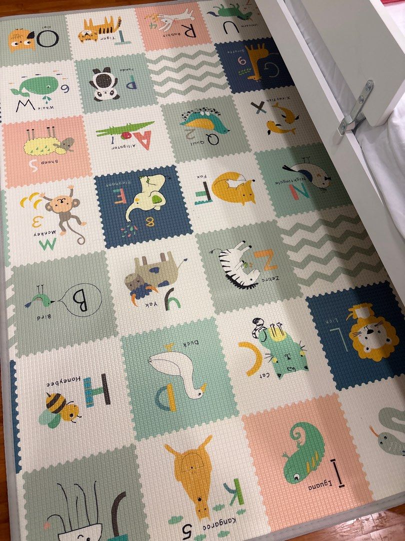 Alphabet and Animal Play Mat, Babies & Kids, Infant Playtime on Carousell