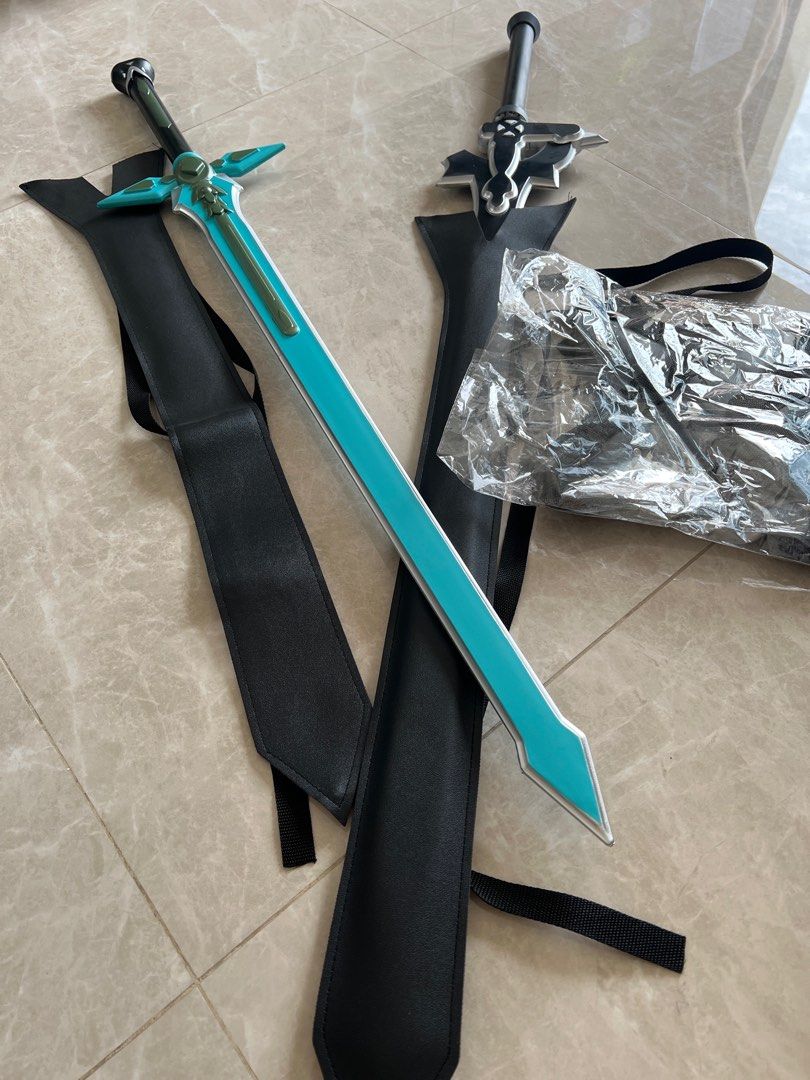 Anime Sword Set - Kirito's Elucidator & Dark Repulser, Hobbies & Toys ...