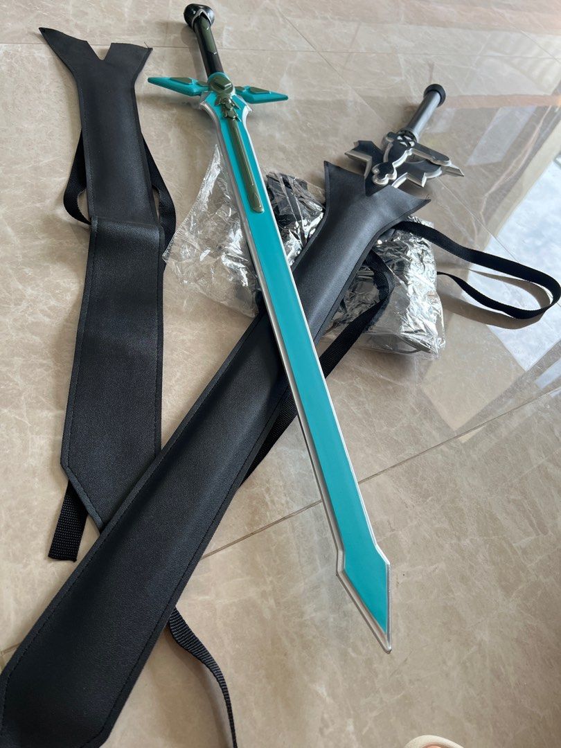 Anime Sword Set - Kirito's Elucidator & Dark Repulser, Hobbies & Toys ...