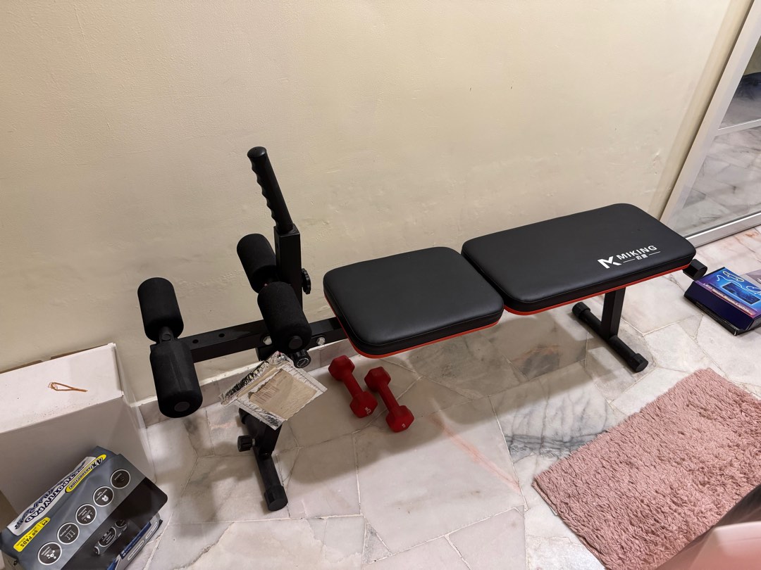 BPS Multi Function Adjustable Six Pack Bench MK-F28P Black, Sports ...