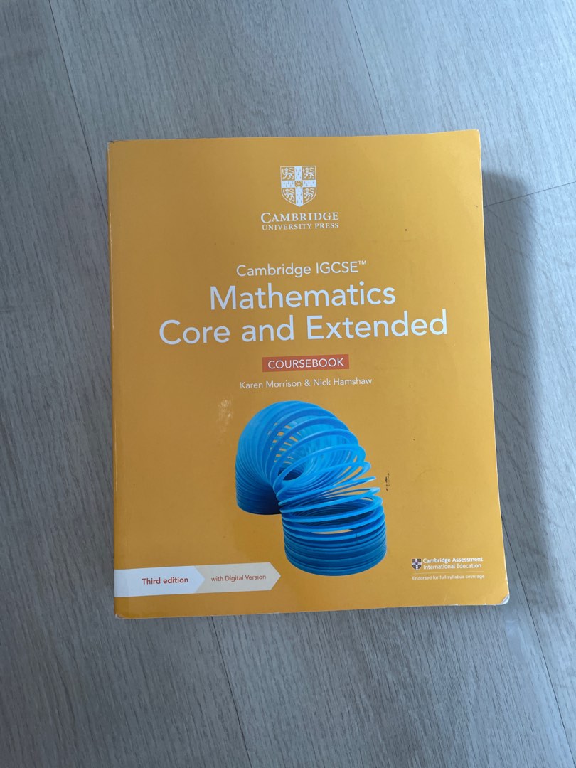Cambridge IGCSE Mathematics Core and Extended Coursebook, Hobbies & Toys, Books & Magazines ...