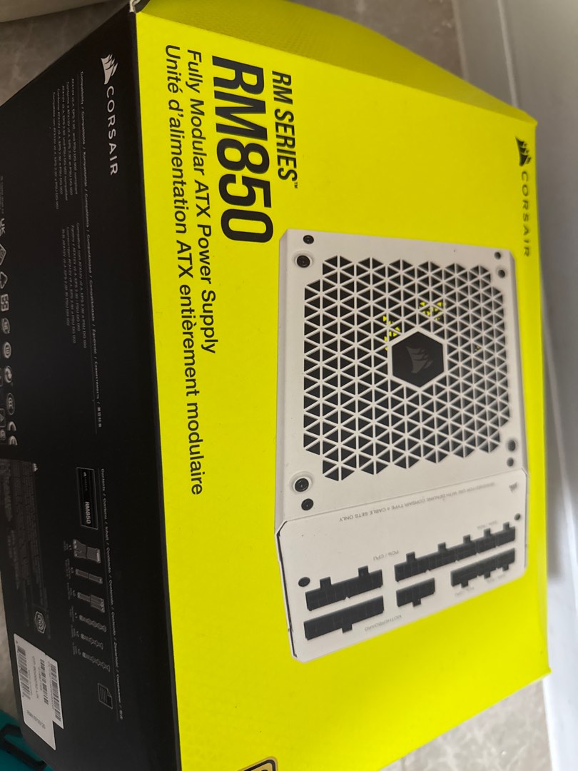 Corsair RM850 Fully Modular ATX White, Computers & Tech, Parts ...