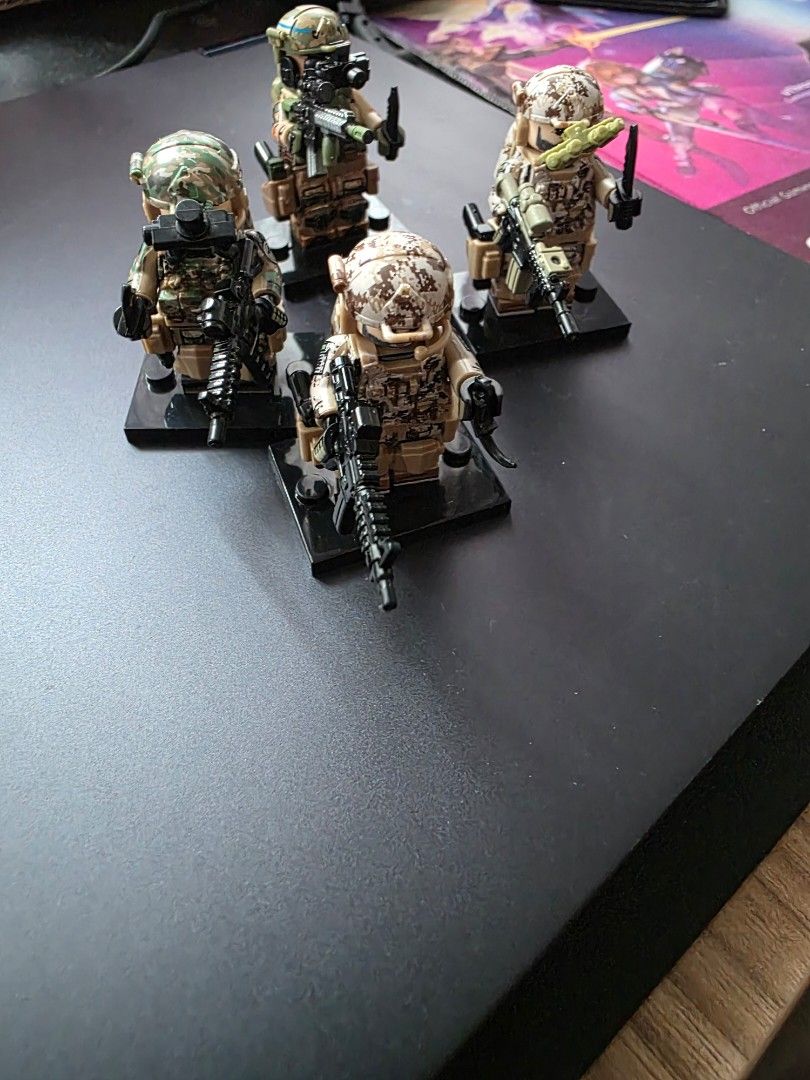 Custom Lego compatible Military Minifigures - us marines and special ...