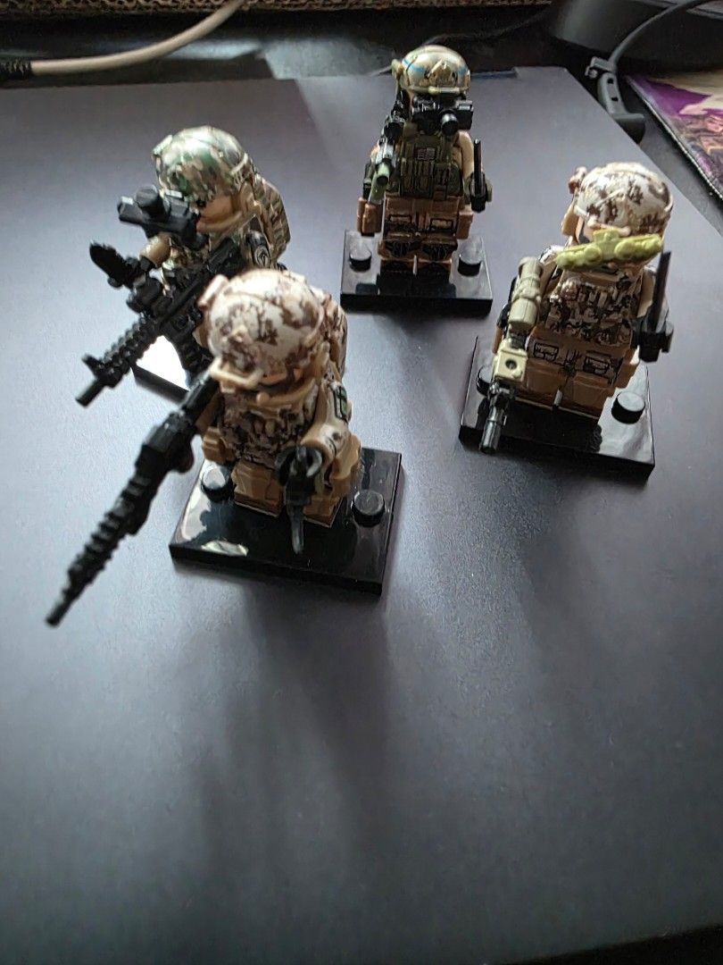 Custom Lego compatible Military Minifigures - us marines and special ...