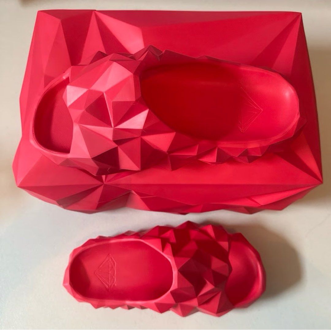 Diamond Supply Co. Coupes de Diamant Slides - Diamond Red, Men's ...