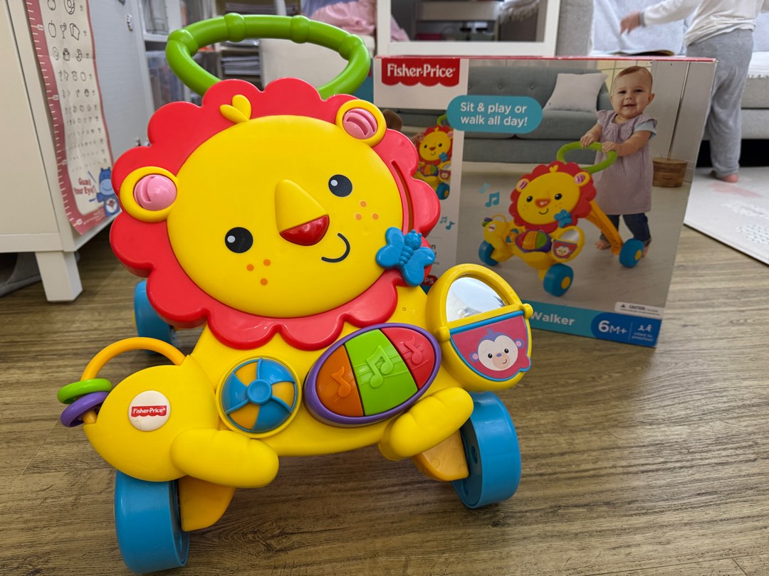 Fisher-Price Musical Lion Walker - 6M+, Babies & Kids, Infant Playtime ...
