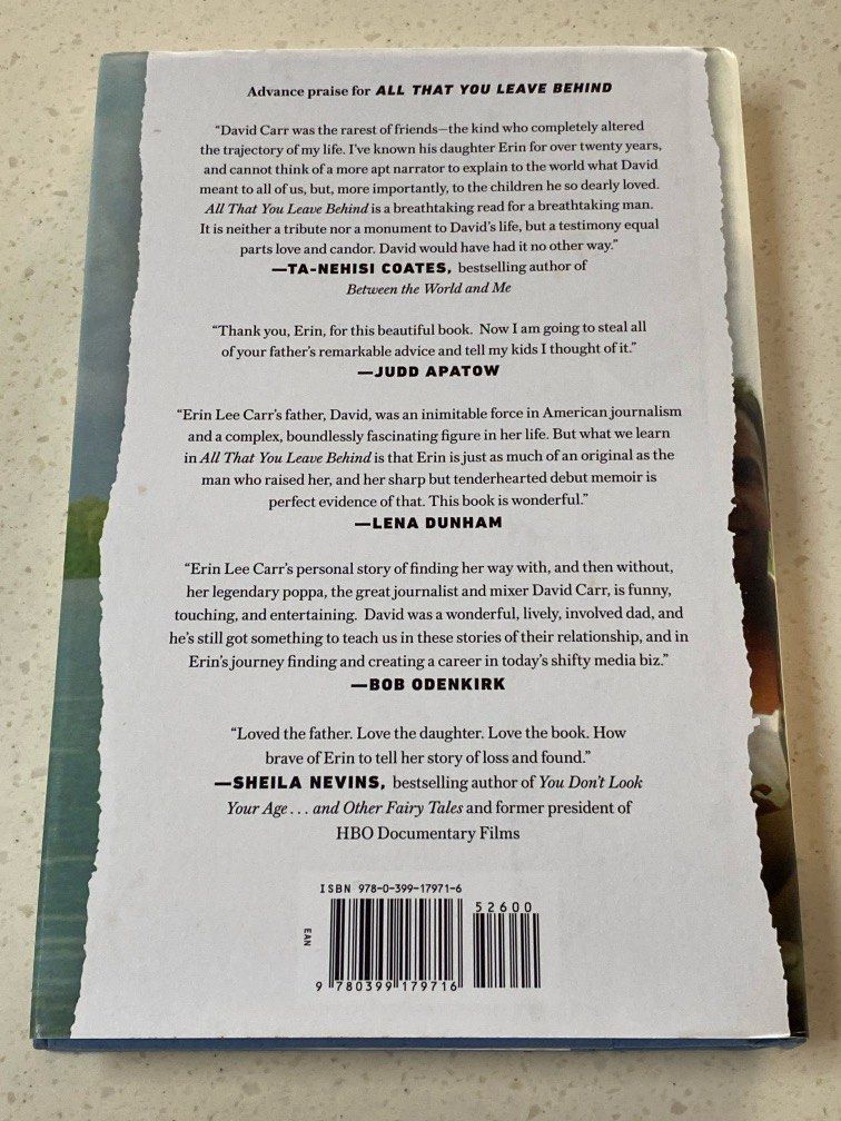 (HB) All That You Leave Behind: A Memoir - Erin Lee Carr, Hobbies ...