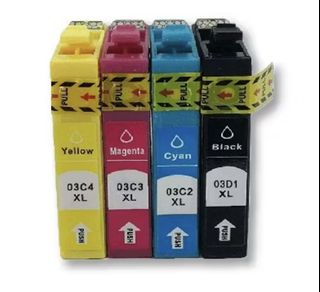 Epson 003 Ink Bottles - Black, Cyan, Magenta, Yellow, Computers & Tech ...