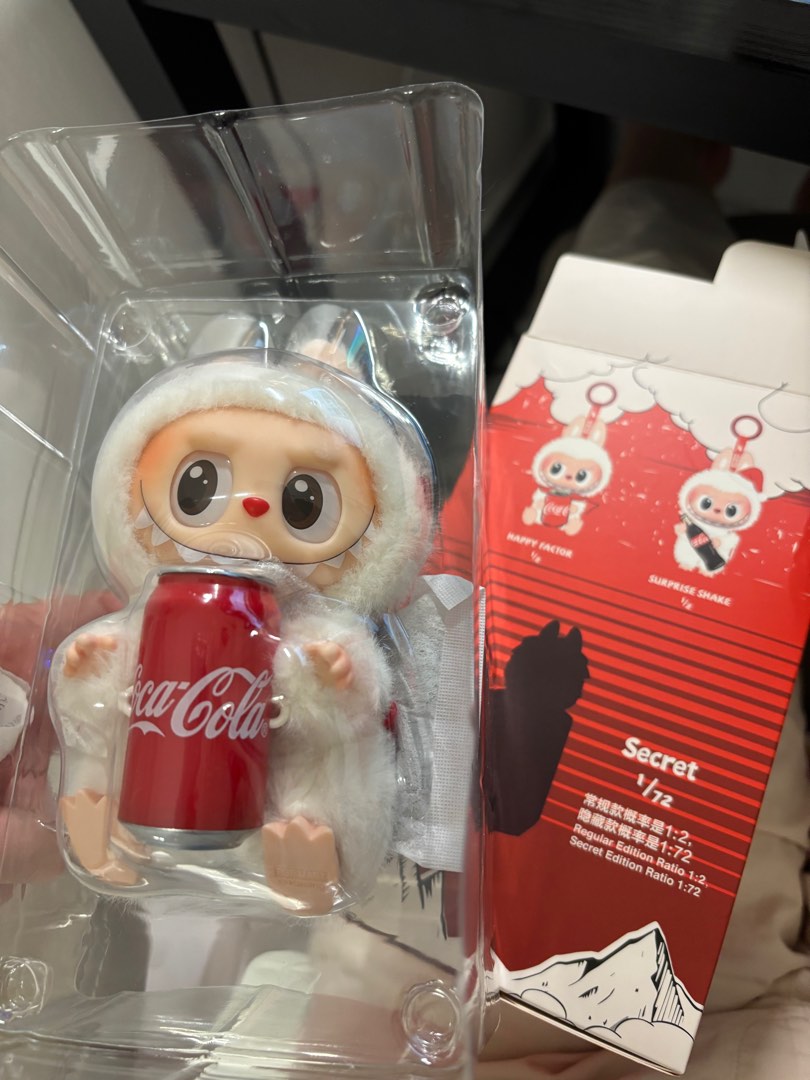 Labubu Coca Cola Vinyl Face Happy Factor Secret Edition Figure, Hobbies ...