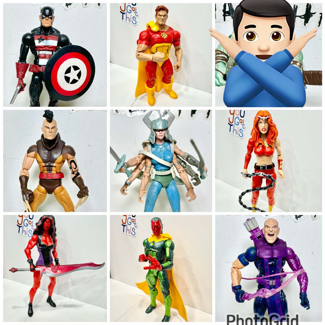 Marvel legends US Agent & Hawkeye/Bullseye)- $95 Set of 2 (Wolverine ...