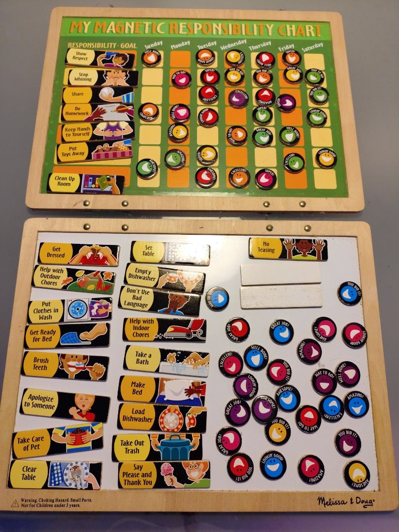 Melissa & Doug Magnetic Responsibility Chart, Babies & Kids, Infant ...