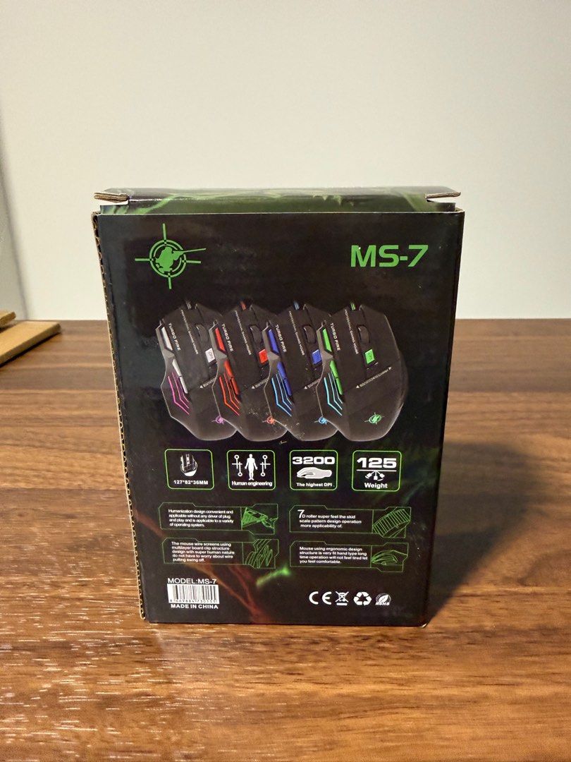 MS-7 Turbo Fire Professional Gaming Mouse, Computers & Tech, Parts ...