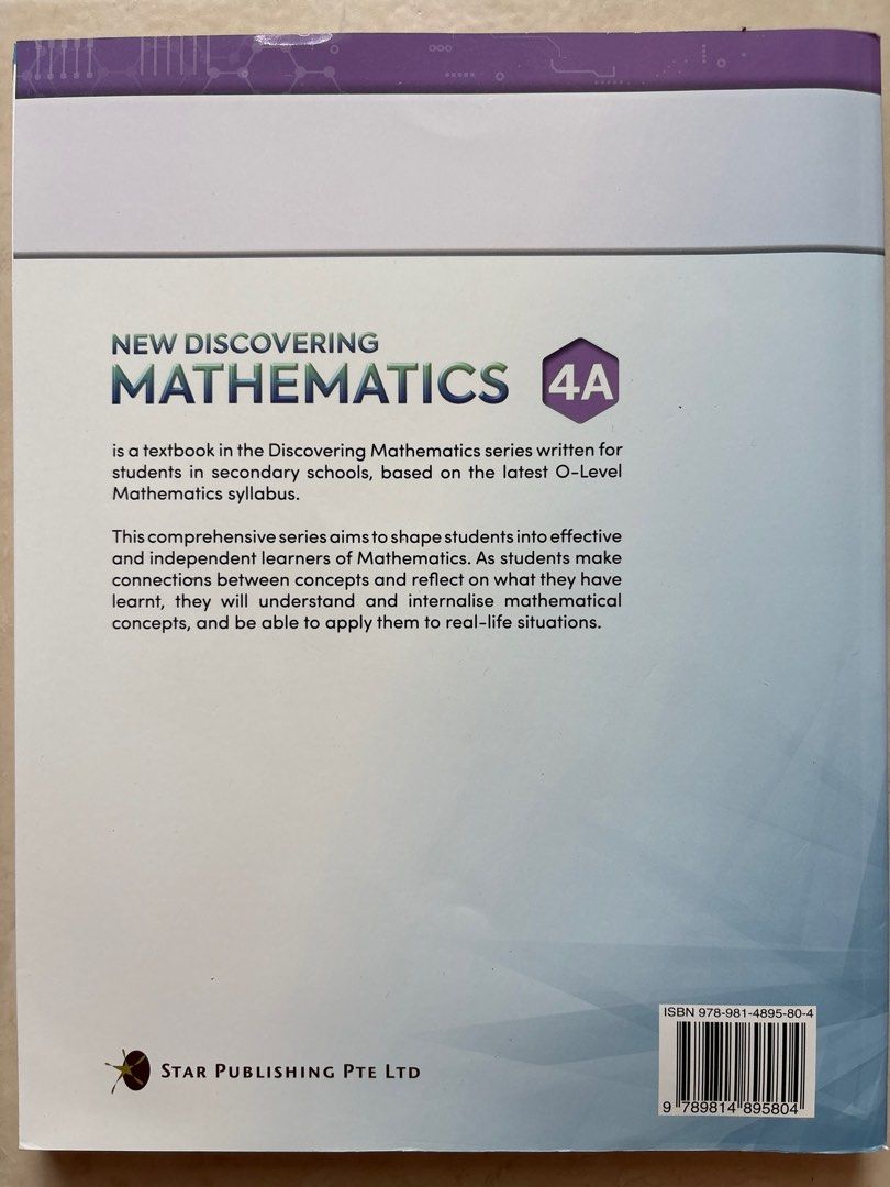 New Discovering Mathematics Textbook 4A/4B, Hobbies & Toys, Books ...
